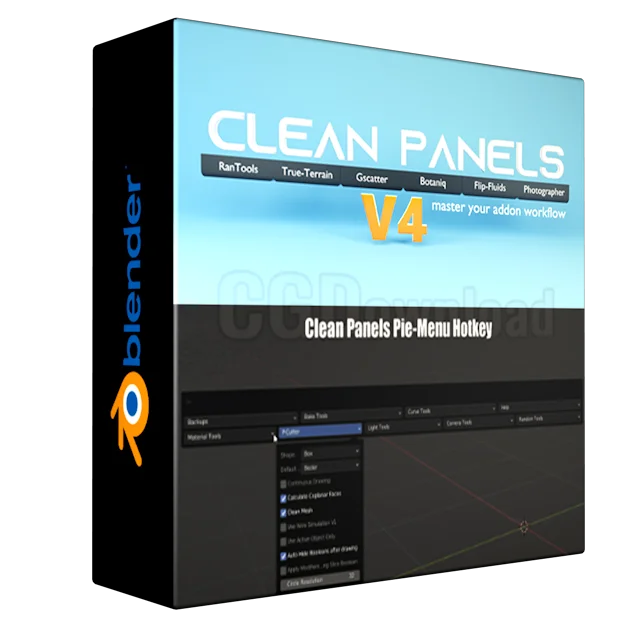 Clean Panels v7.0.9 for Blender | CGDownload