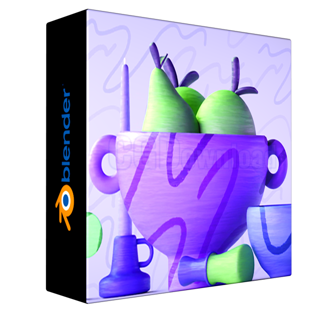 Patata School - Patterned Illustration in Blender | CGDownload