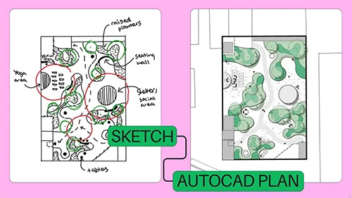 Master AutoCAD for Landscape Architects: Sketch- Design Plan | CGDownload