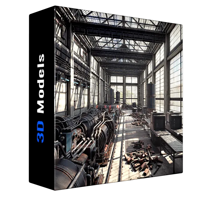 CGAxis – Abandoned Factory Kitbash Bundle | CGDownload