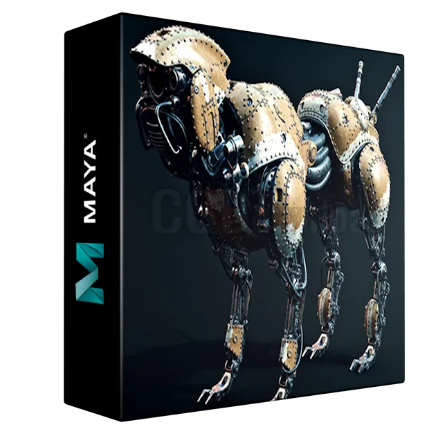 Modeling and Texturing a Mechanical Dog | CGDownload