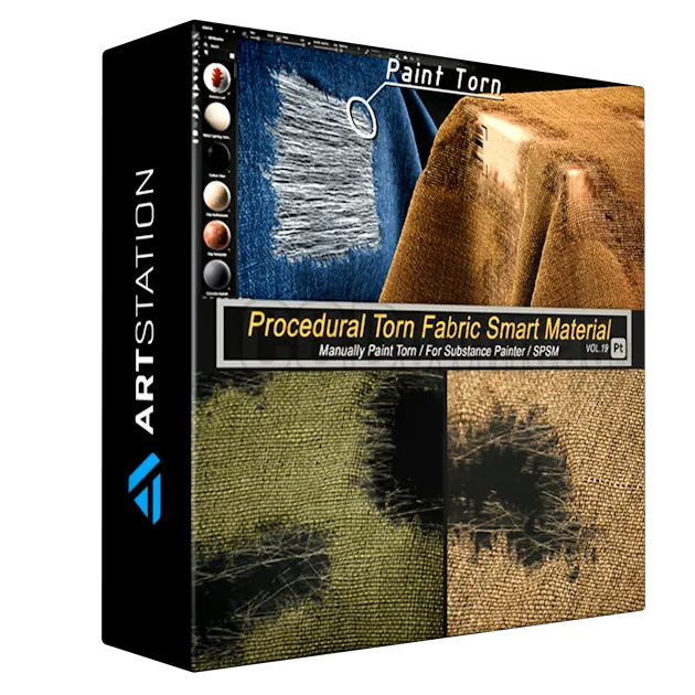 Procedural Torn Fabric Smart Material for Substance Painter - Fabric ...