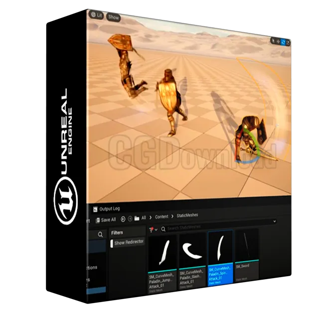 Unreal Engine Niagara Combat Sweep VFX | CGDownload