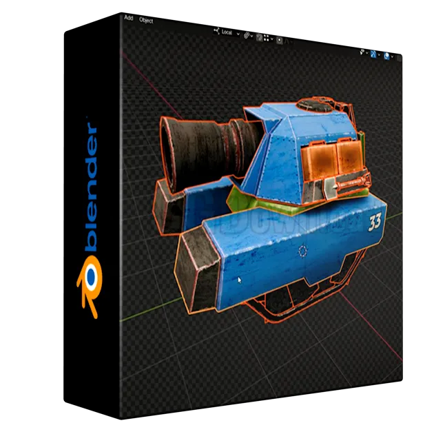 Blender 4.X - 3D Modeling for Games - COMPLETE WORKFLOW | CGDownload