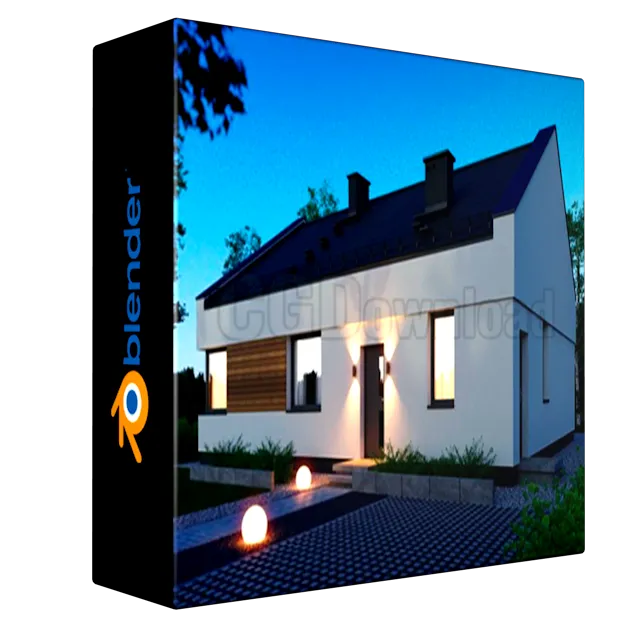 Blender Architectural Visualization - Complete House Project | CGDownload