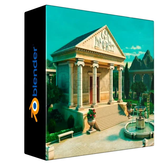 Stylized Blender 3D Environment: Greek Temple Workshop | CGDownload