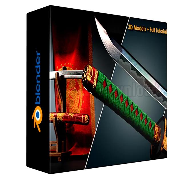 Samurai Sword / 3D Model+Full Tutorial | CGDownload