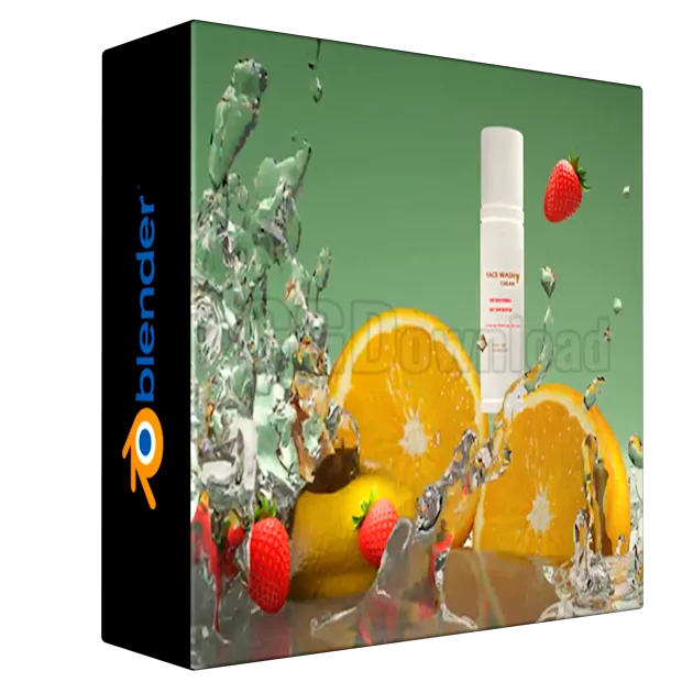 Blender Product Visualization: Water Splash & Face Wash Ad | CGDownload