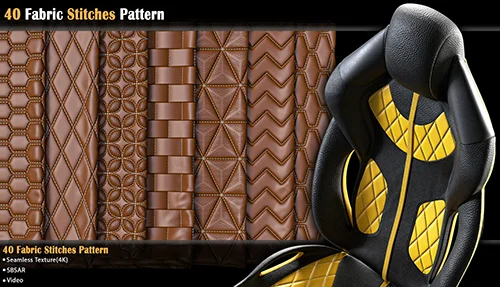 40 Fabric Stitches Pattern | CGDownload