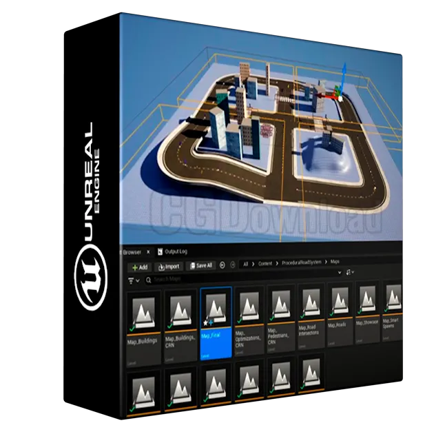 Unreal Engine 5: Procedural Road System | CGDownload