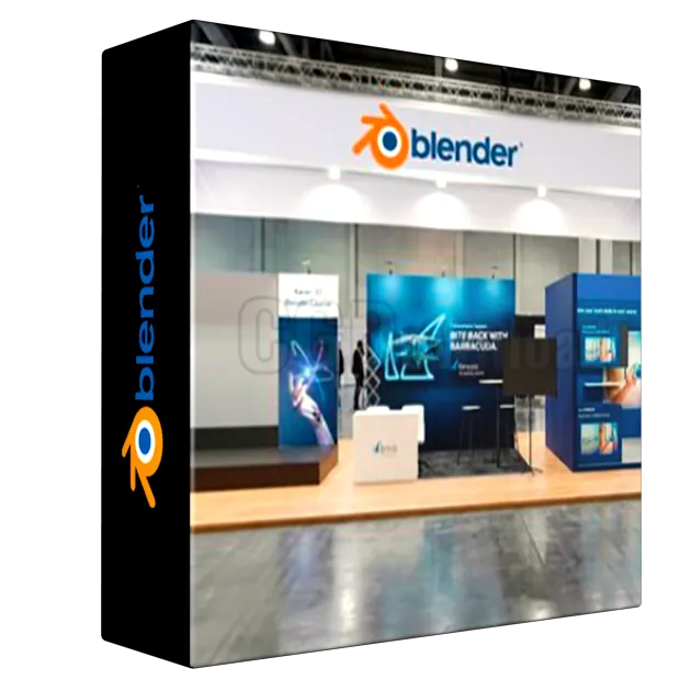 Learn 3D Stall Design: Model 5 Exhibition Booths in Blender | CGDownload